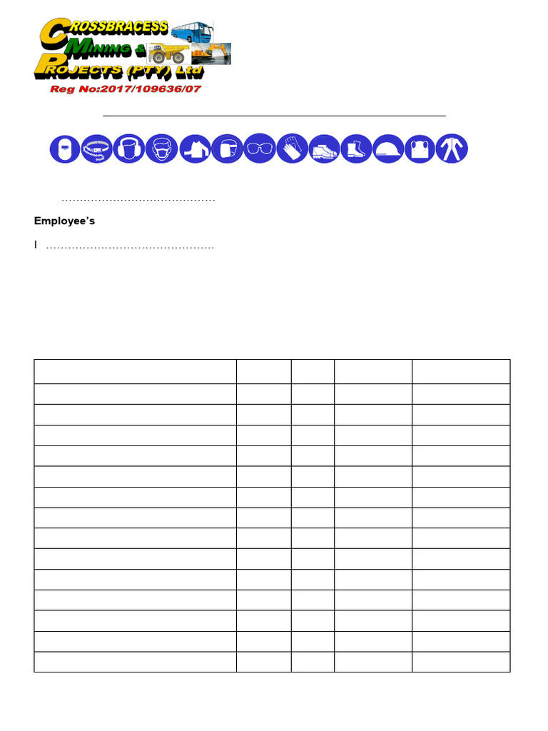 Ppe Register Issue[1] | PDF