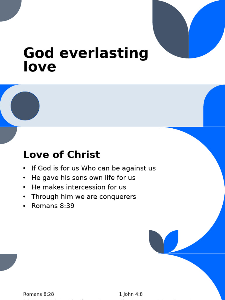 God Everlasting Love | PDF