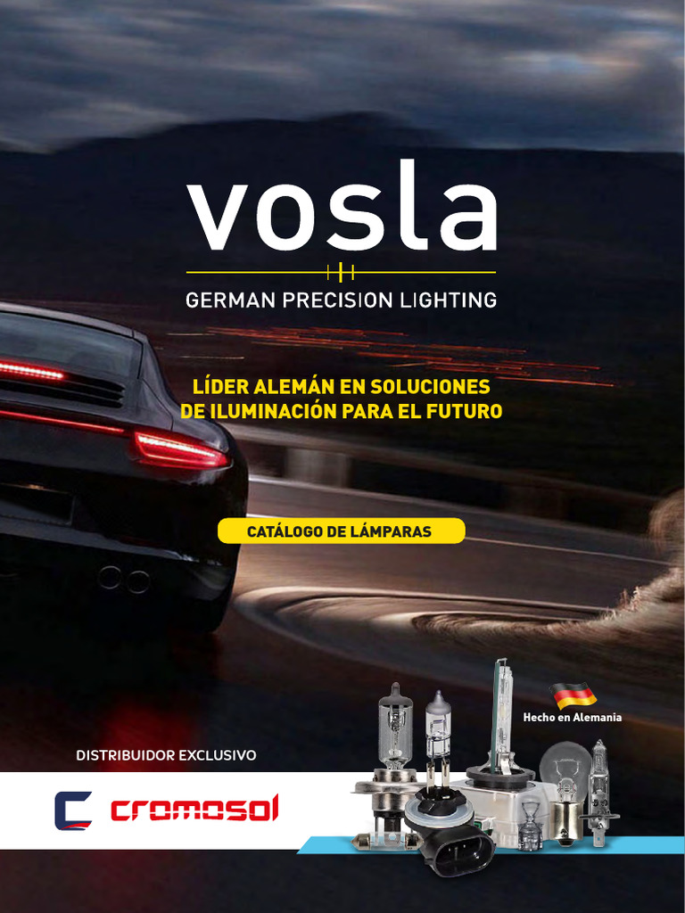 LAMPARAS VOSLA | PDF | Industria automotriz | Vehículos terrestres