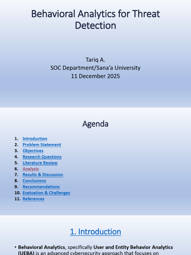 Behavioral Analytics For Threat Detection-Rev05 | PDF | Computer ...