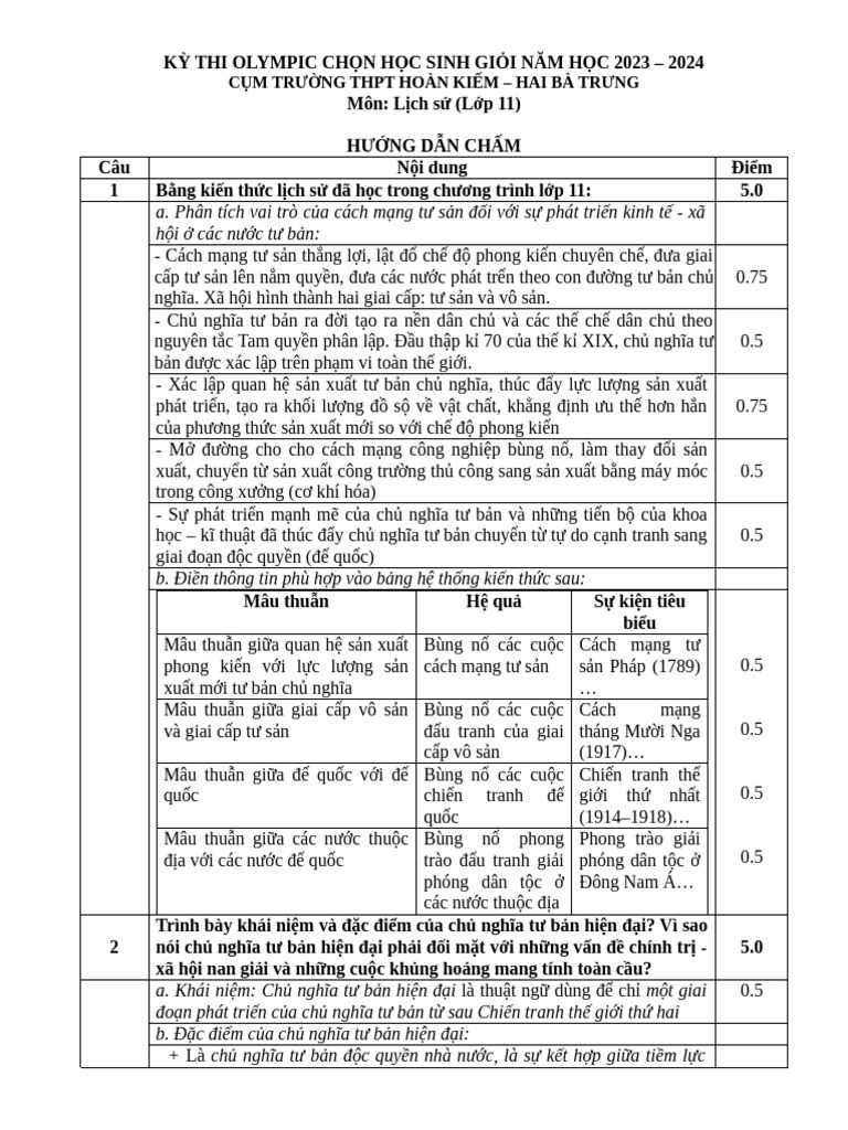 HDC OLYMPIC CỤM HK-HBT LS 11 2024 | PDF