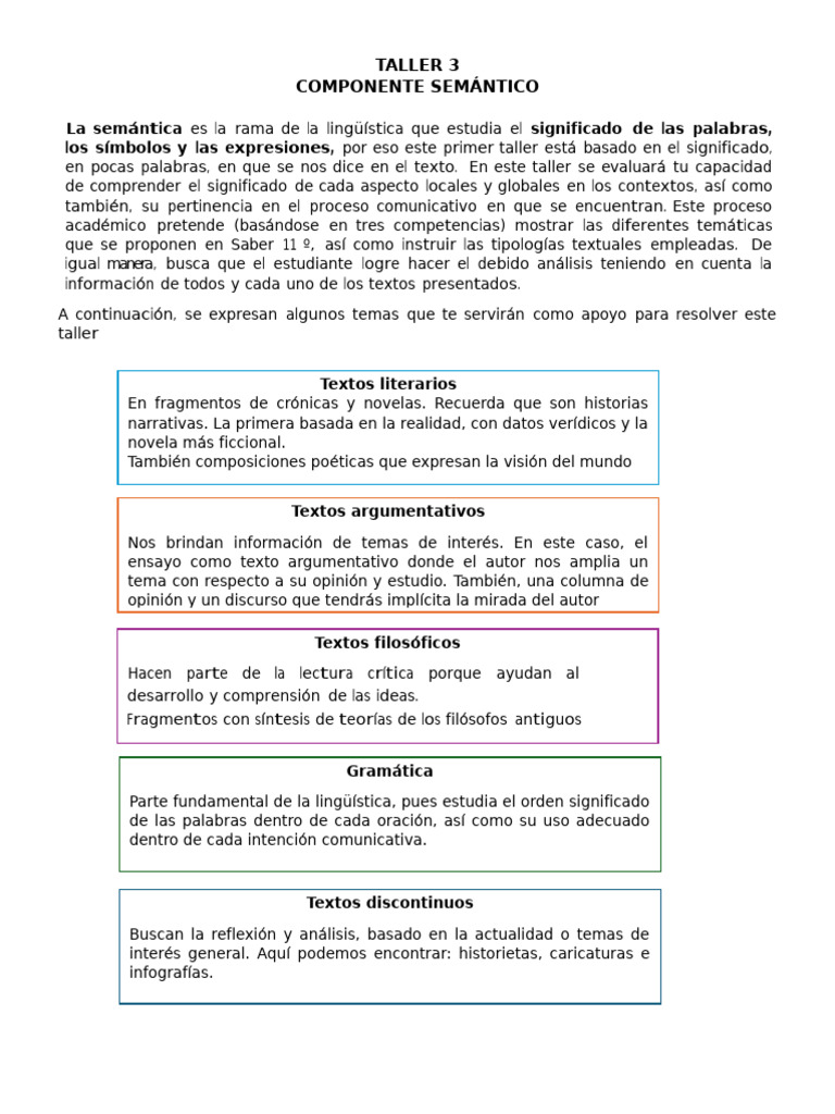 5. Taller 3 | PDF | America latina | Lingüística