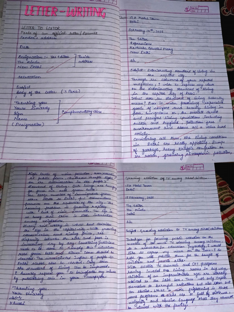 English Letter Writing | PDF