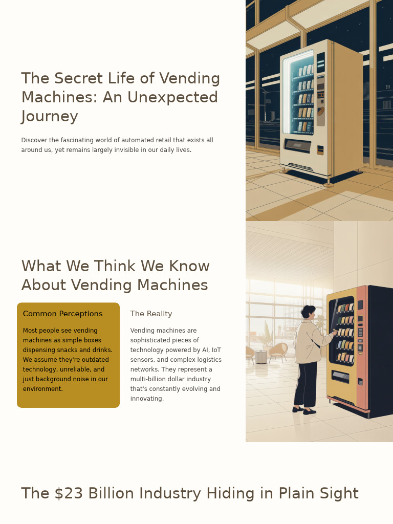 The Secret Life of Vending Machines an Unexpected Journey | PDF ...