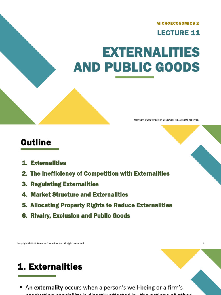 Lecture 11 - Externalities and Public Goods 2021 05 18 14493670 | PDF ...