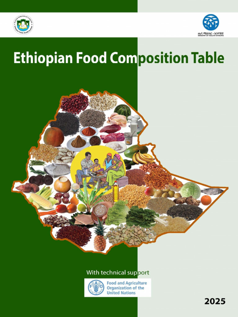 Ethiopian Food Composition Table 2025 1 | PDF | Food Energy ...
