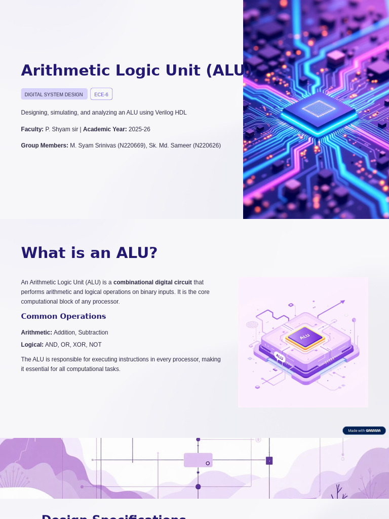 Arithmetic Logic Unit ALU | PDF | Logic Gate | Computer Engineering
