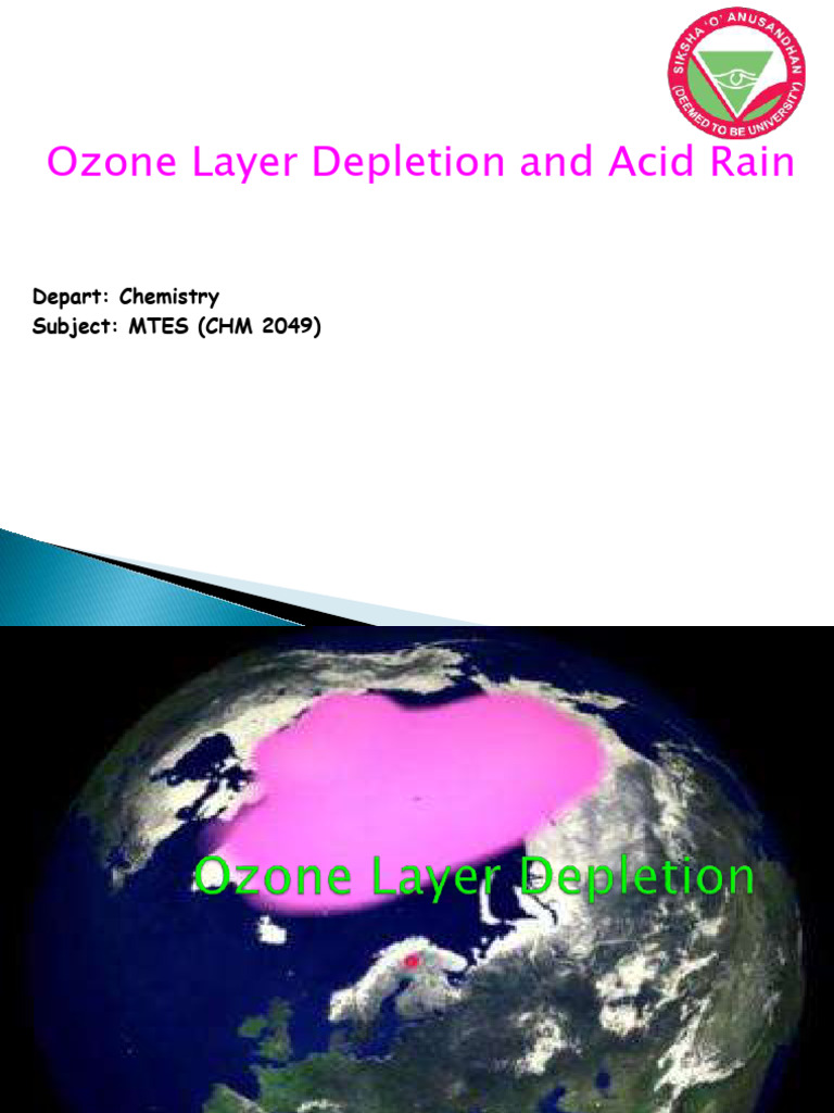 10 Ozone Depletion and Acid Rain | PDF | Chlorofluorocarbon | Ozone ...