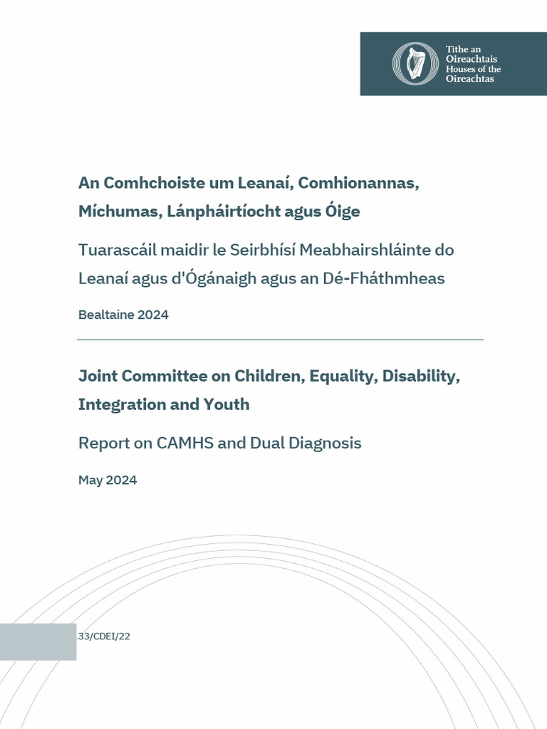 2024 05 14 Report on Camhs and Dual Diagnosis En | PDF | Mental Health ...