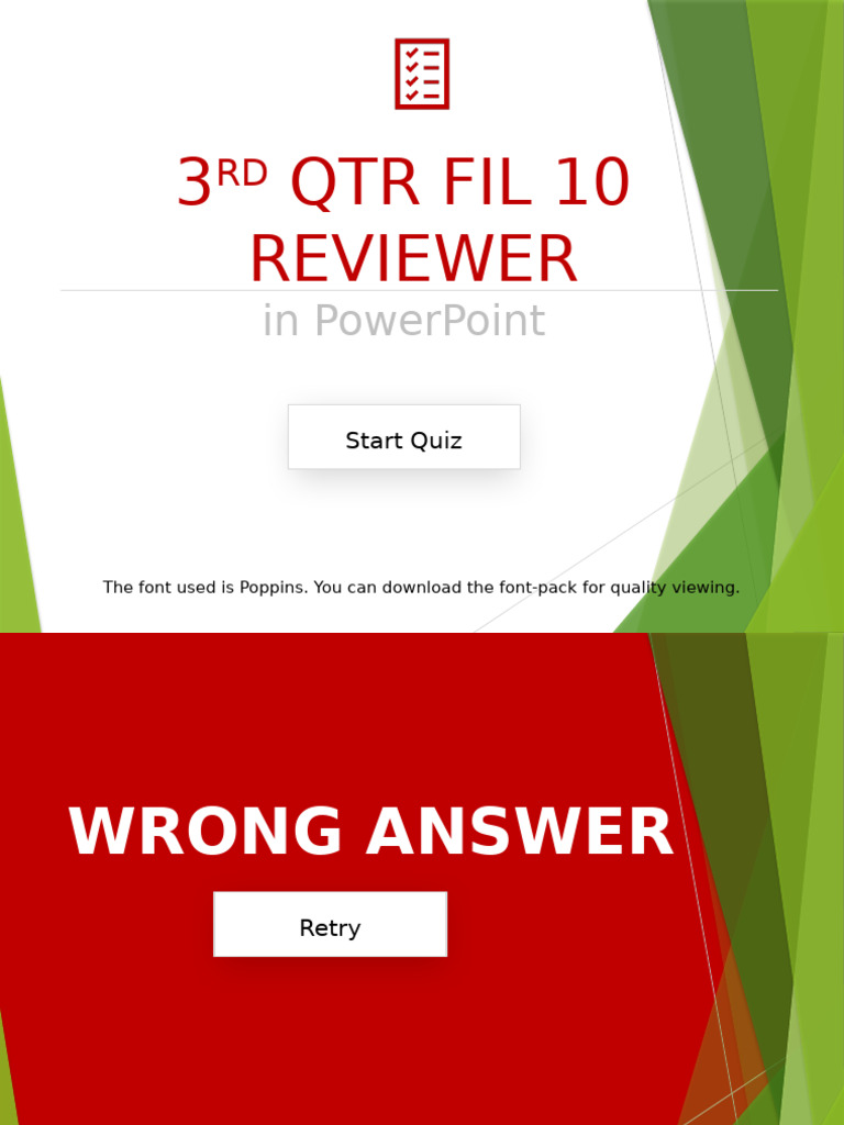 3rd QTR Reviewer | PDF