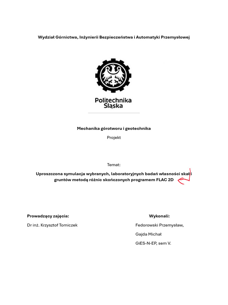 Tomiczek Wersja Z Poprawkami Od Tomiczka | PDF