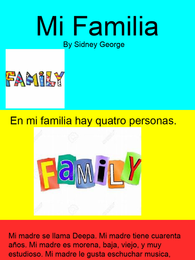 Mi Familia Presentation | PDF