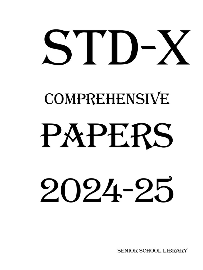 Copy of STD X PRELIM PAPER 2024-2025 (1) | PDF | Mark Antony
