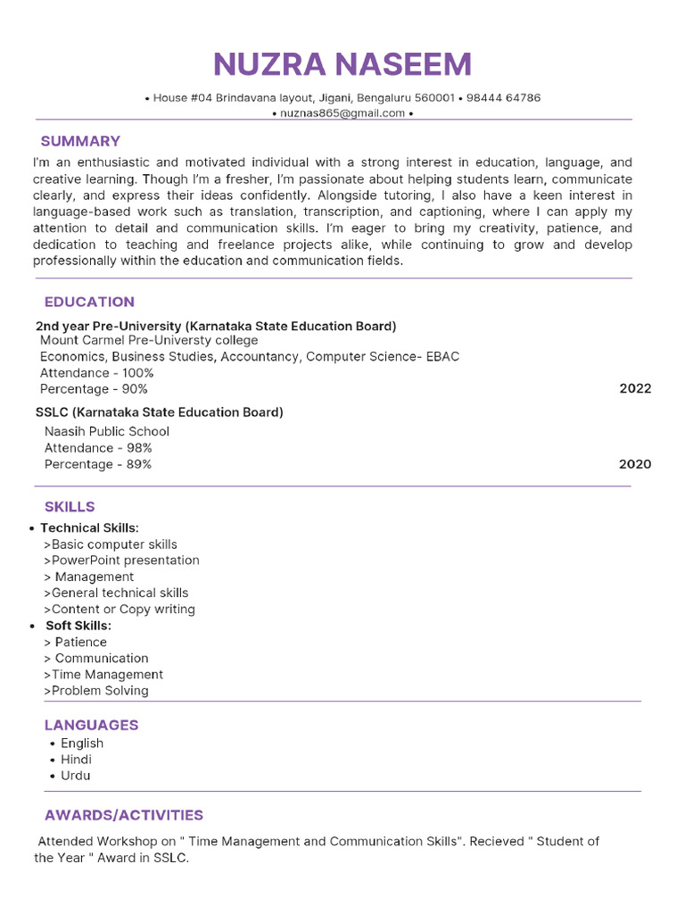 My Resume | PDF
