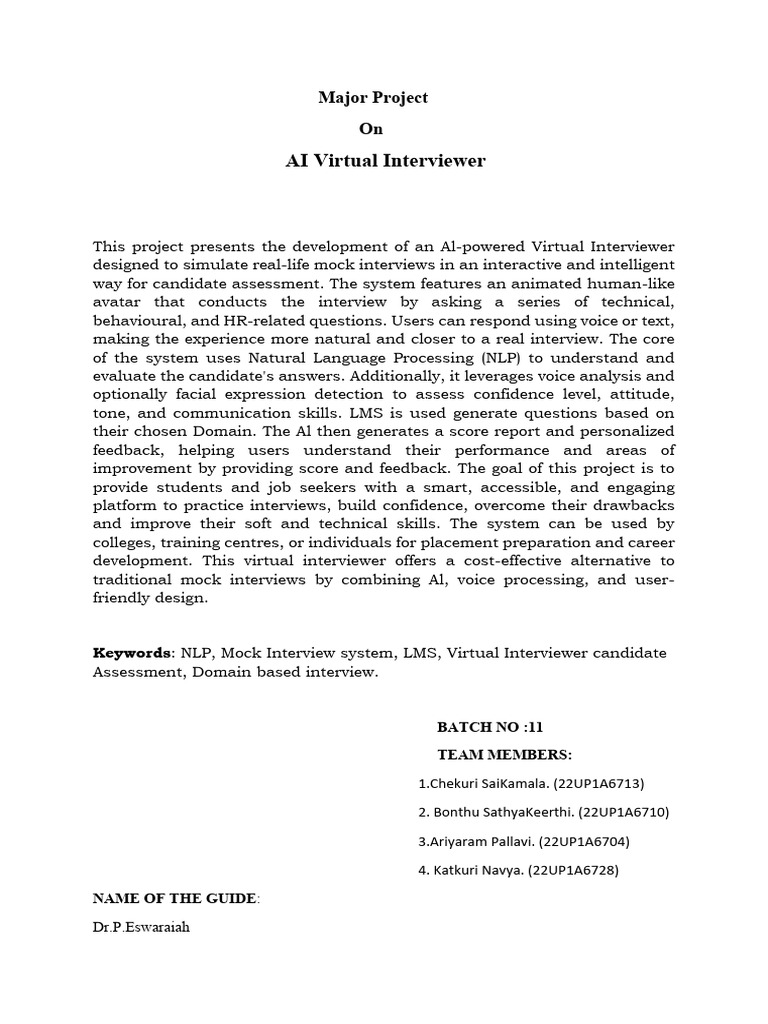 Major Project | PDF