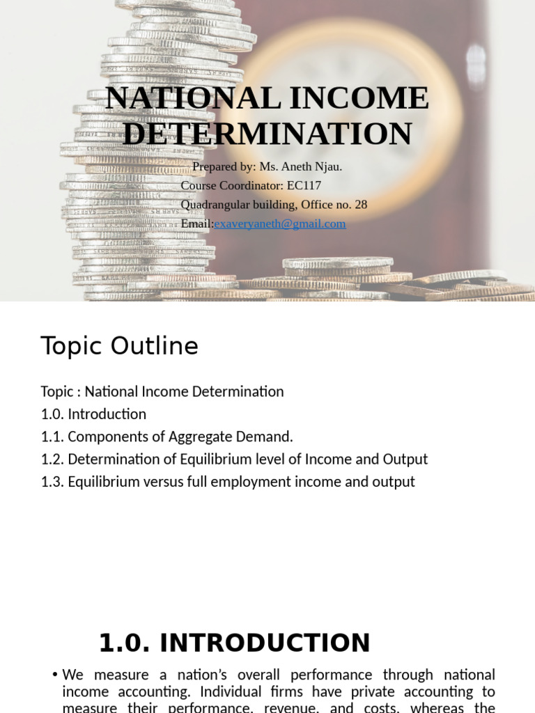 National Income Determination One | PDF | Fiscal Multiplier | Balanced ...