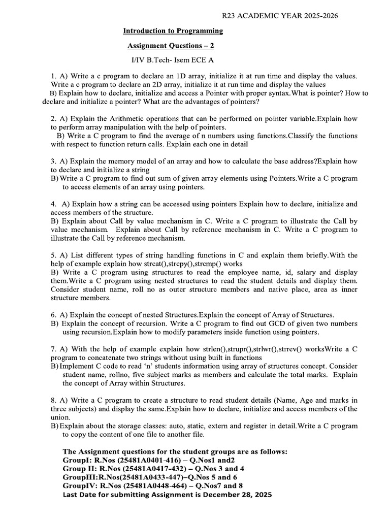 Ip Assignment 2 2025-26 | PDF