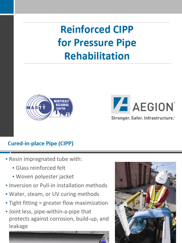 Reinforced CIPP For Pressure Pipe Rehabilitation | PDF | Pipe (Fluid ...