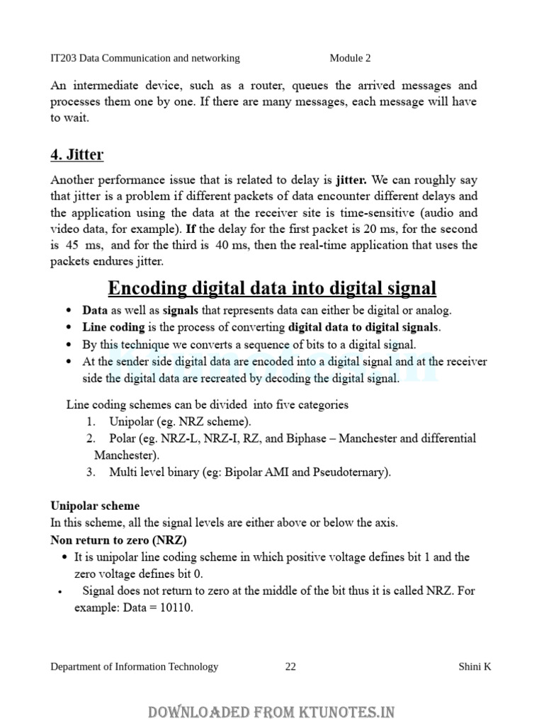 Mod 2 First Section Digital Data Conversion | PDF | Bit Rate ...