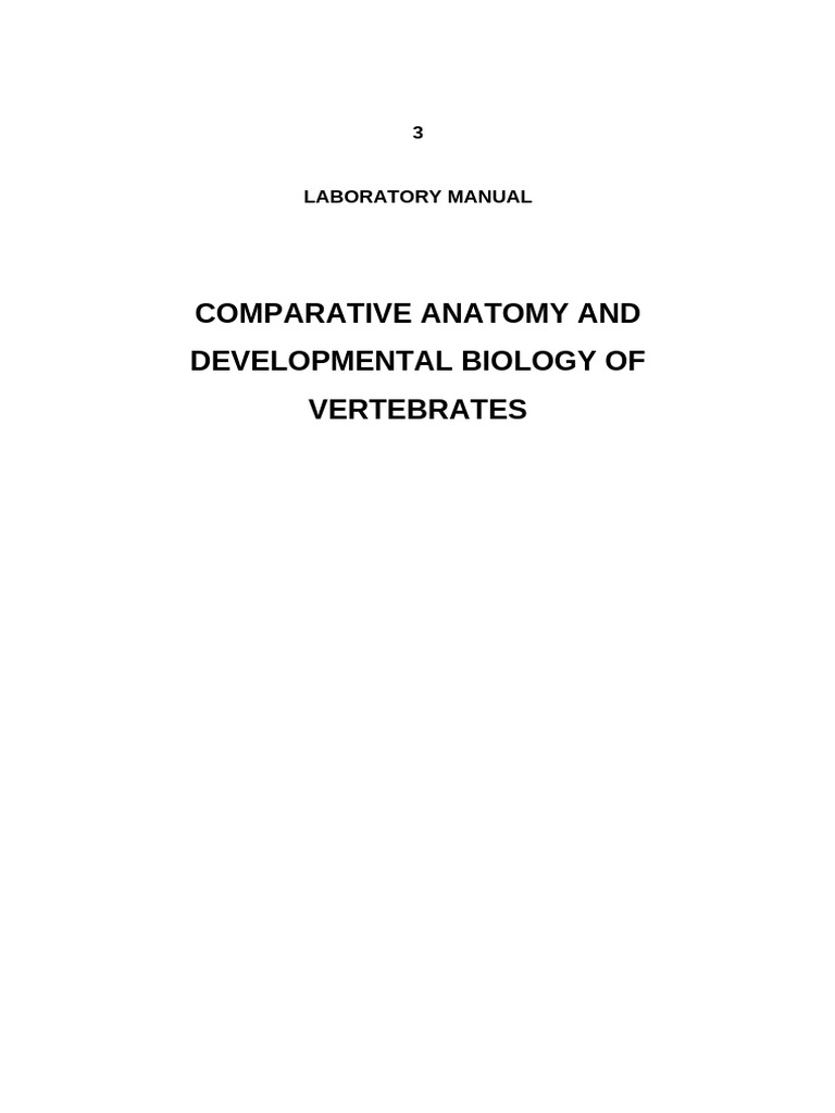ZOO 251 Comparative Anatomy | PDF | Skin | Skeleton