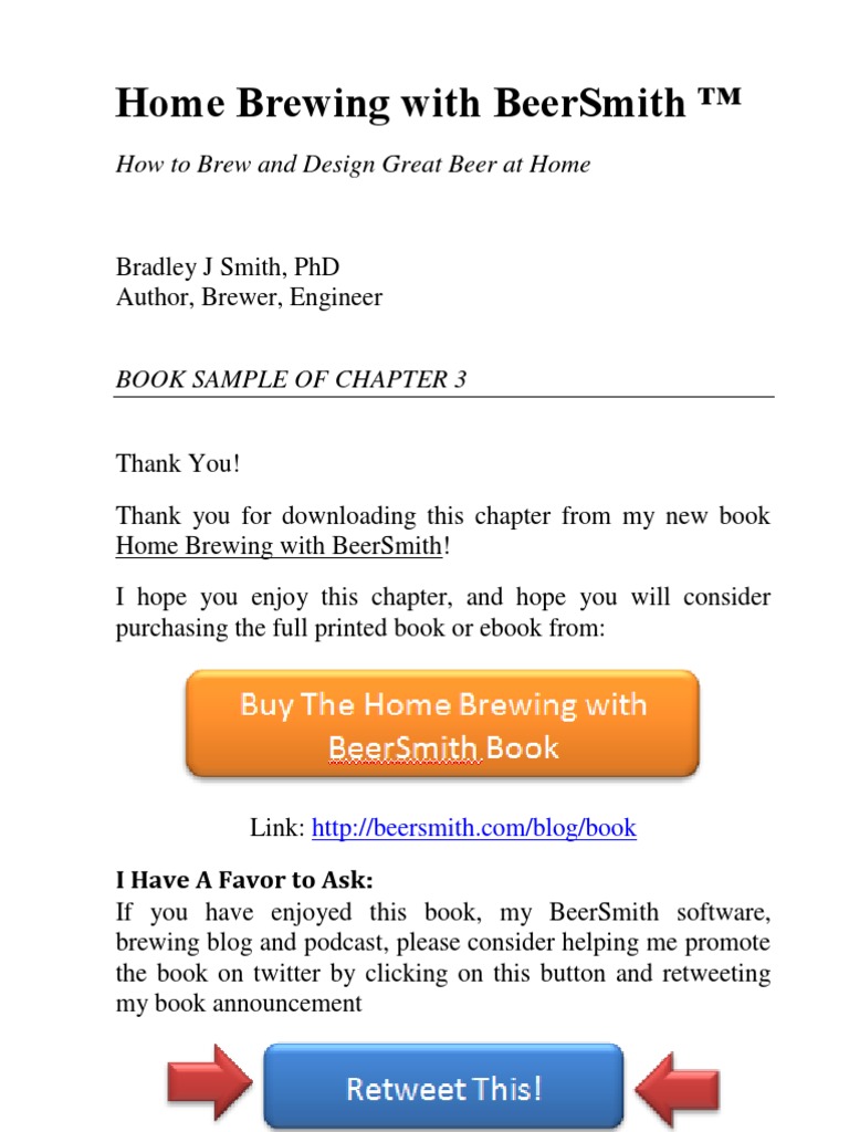 BeerSmithChapter3 - Beer Recipe Design | PDF | Brewing | Malt
