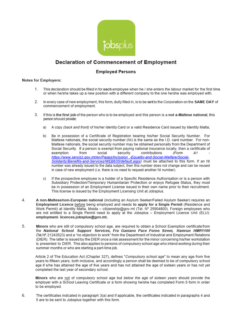 Engagement Form Employee Copy | PDF | Employment | Identity Document