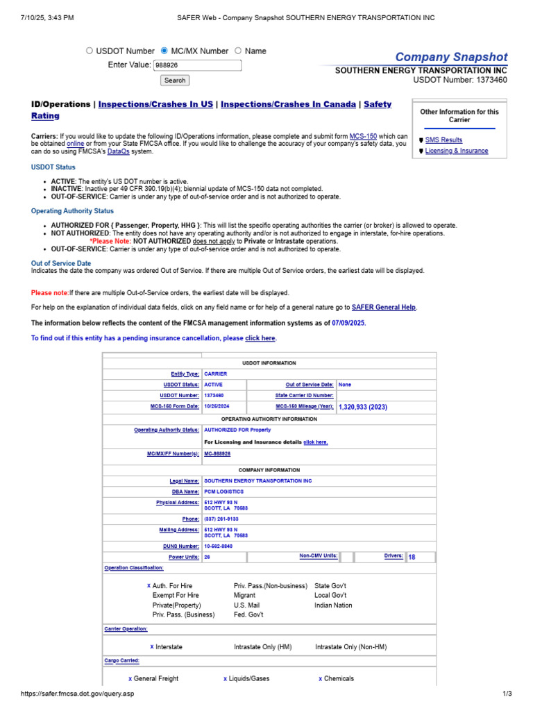 Pl100 Safer 25 | PDF | Cargo | Transport