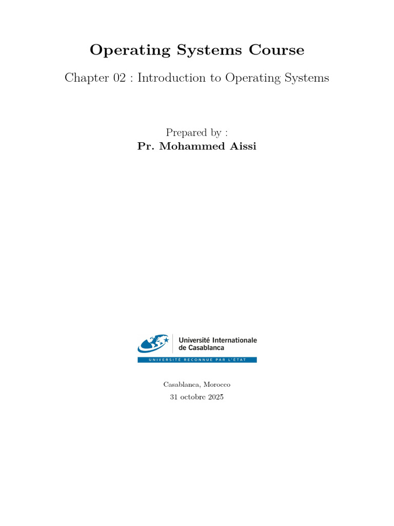 chapter 02 - Introduction to Operating Systems | PDF | Kernel ...