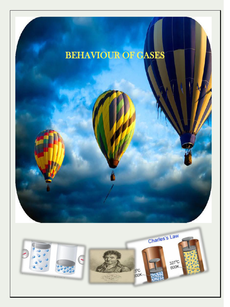 Lecture of 3 Science Behaviour of Gases | PDF | Gases | Diffusion