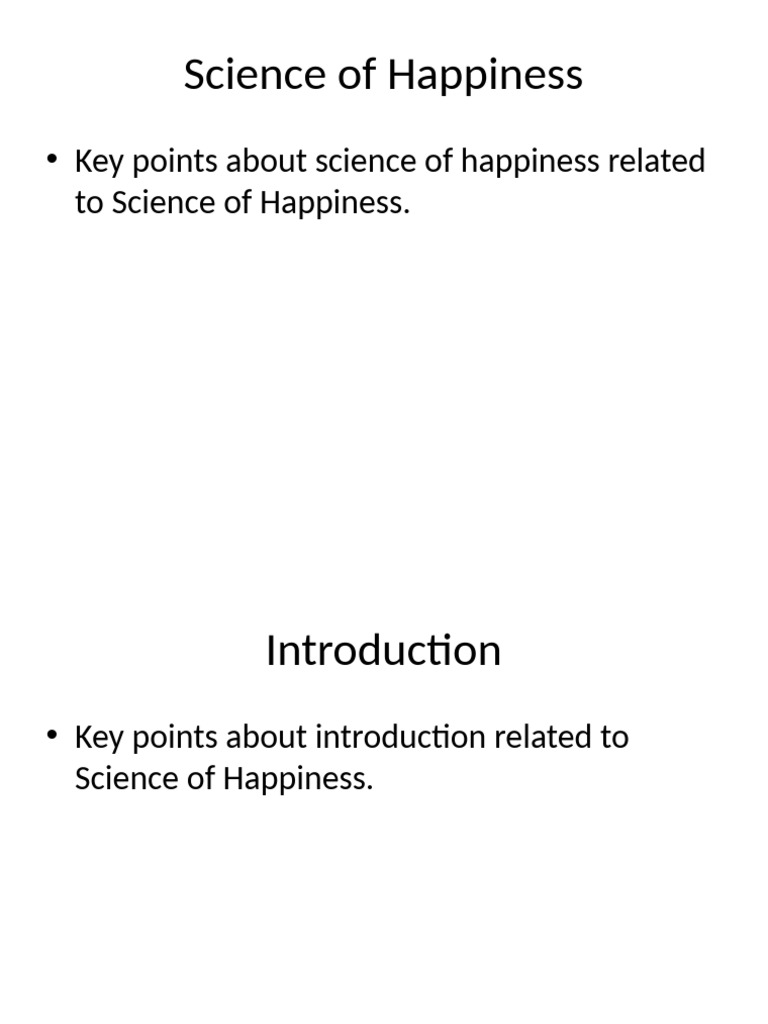 Science of Happiness | PDF