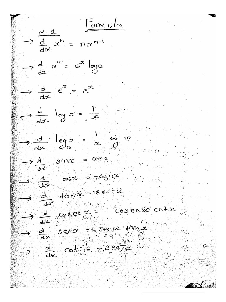 Imp Formulas | PDF