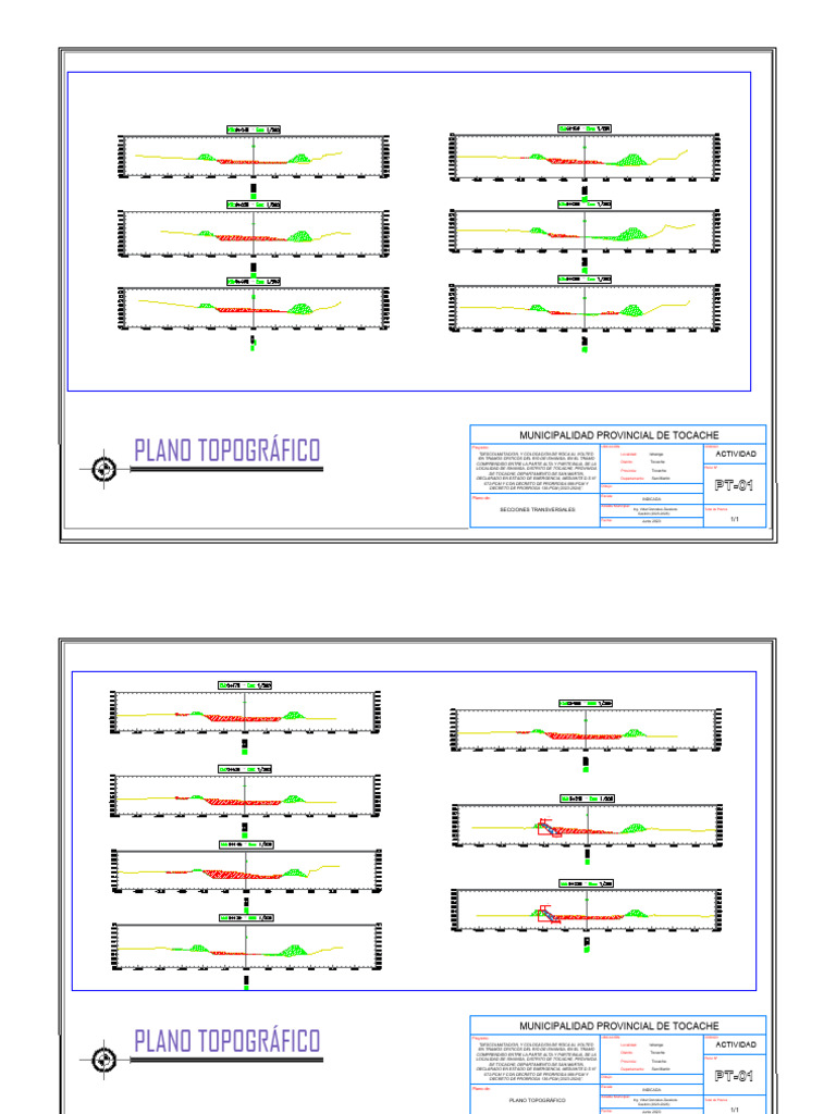 Planos de La Actividad de Emergencia de La Localidad de Ishanga Del ...