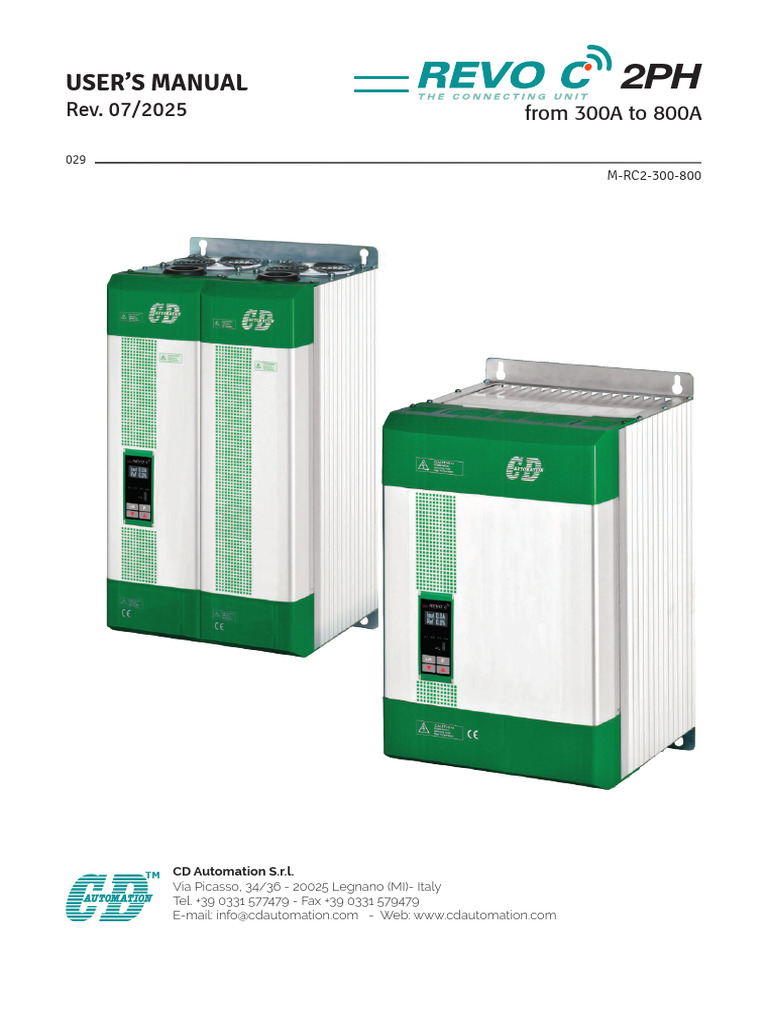 Eng REVO C 2PH 300 800 Thyristor Units (1) | PDF | Electromagnetic ...