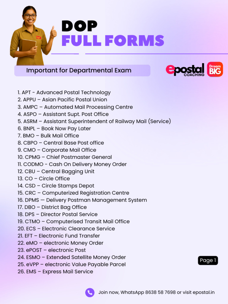 Dop Full Forms New - 20250911 - 130403 - 0000 | PDF | Freight Transport ...