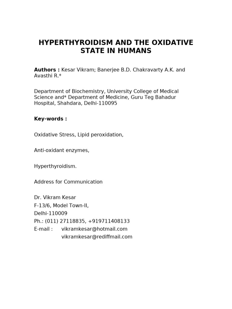 HYPERTHYROIDISM_AND_THE_OXIDATIVE_STATE_IN_HUMANS-Copy | PDF ...