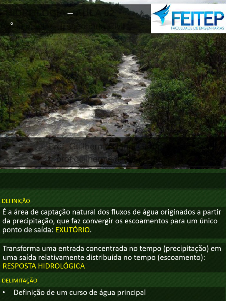Aula 2 | PDF | Bacia hidrográfica | Ambiente