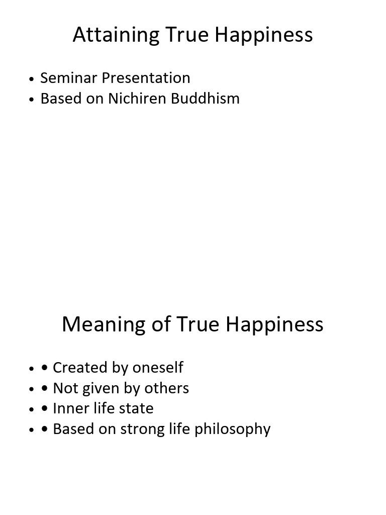 Attaining True Happiness Seminar - PPTX 20260125 082817 0000 | PDF