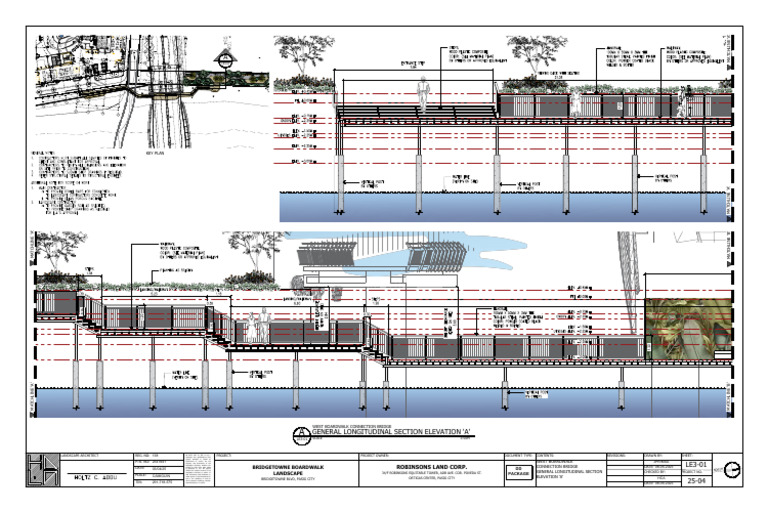 Le3-01 - Bridgetowne Boardwalk Section Elevation | PDF