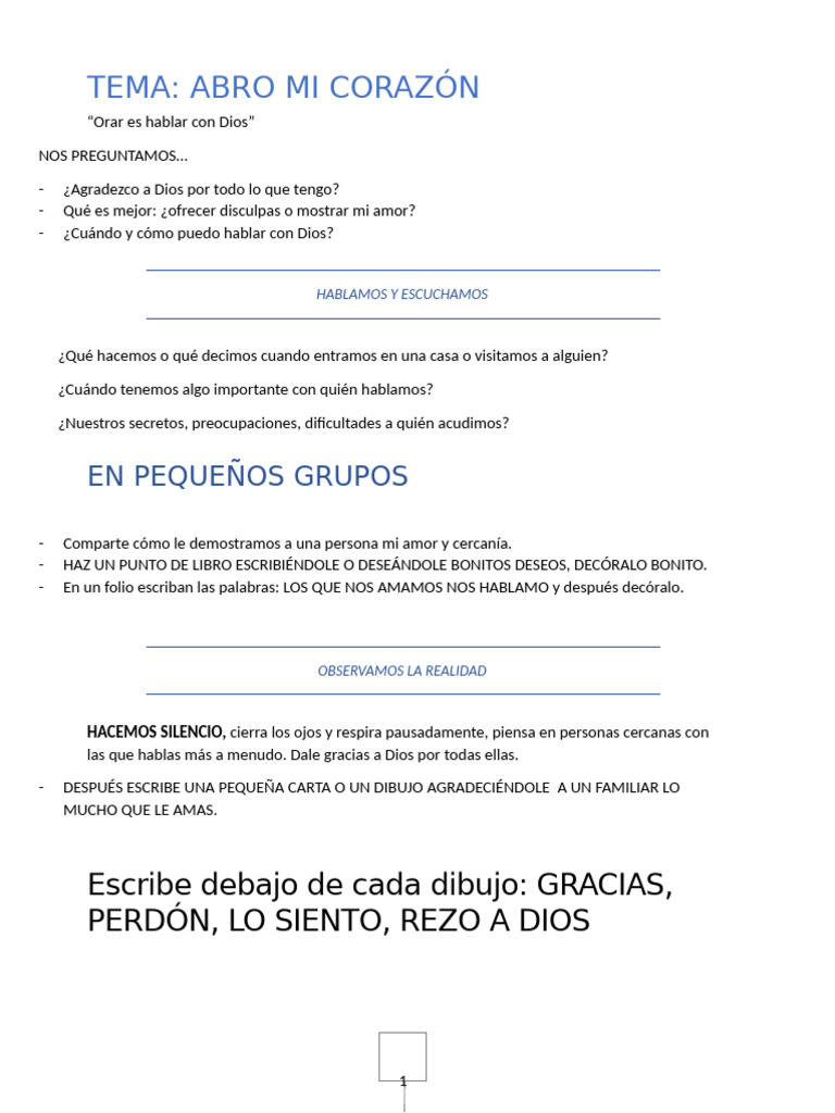 Abro Mi Corazón | PDF | Abrahán | Oración
