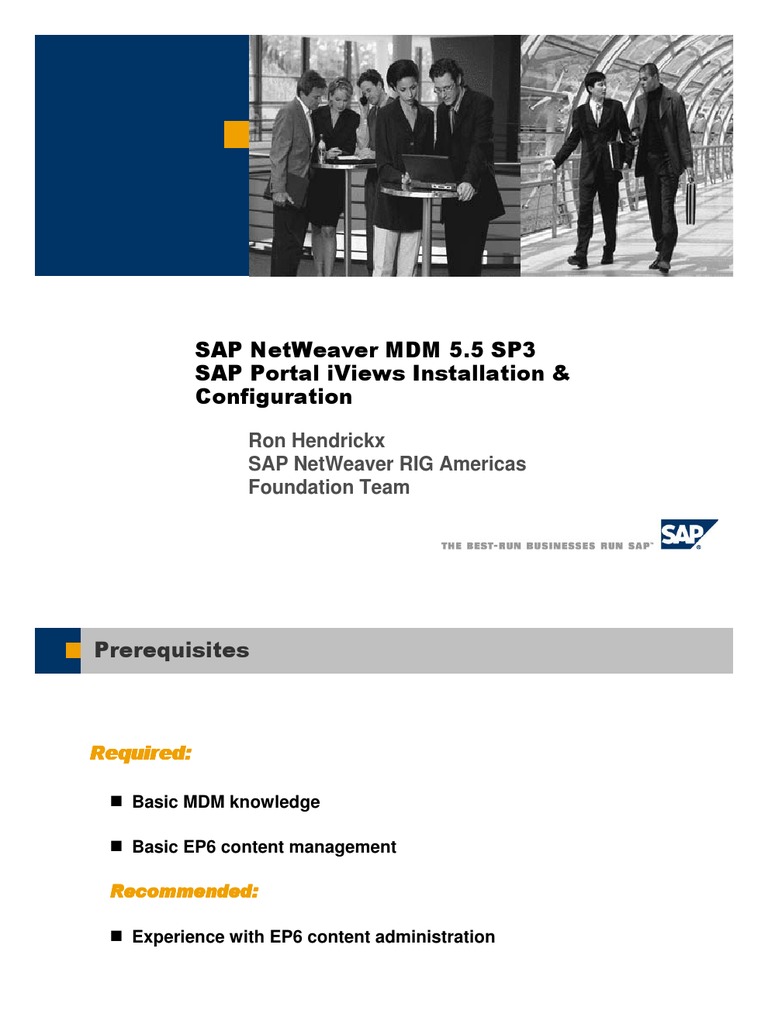 SAP NetWeaver Master Data Management 5.5 SP3 MDM | PDF | Ibm Db2 ...