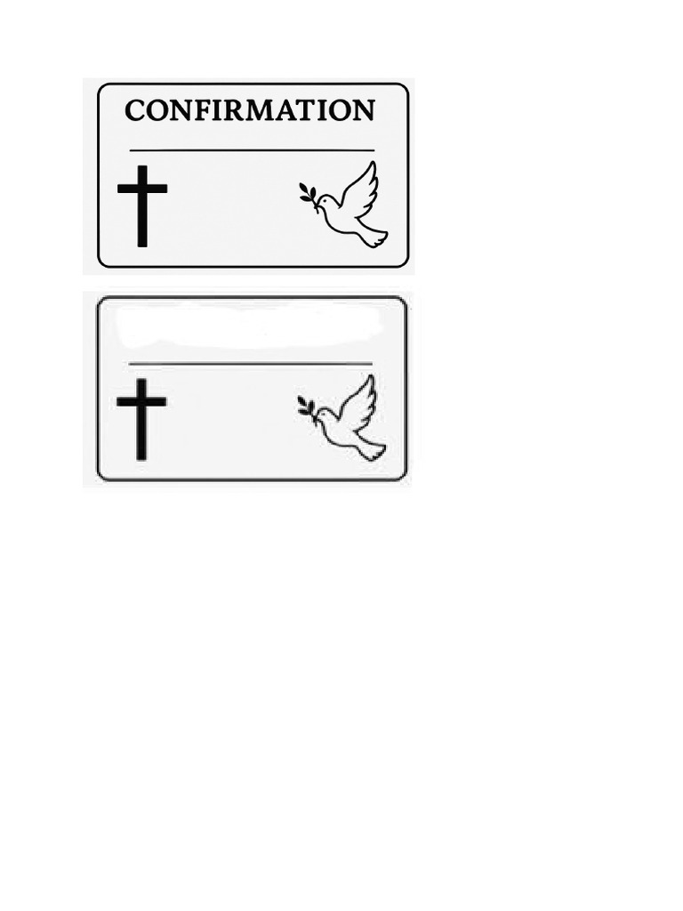 Confirmation Badges | PDF