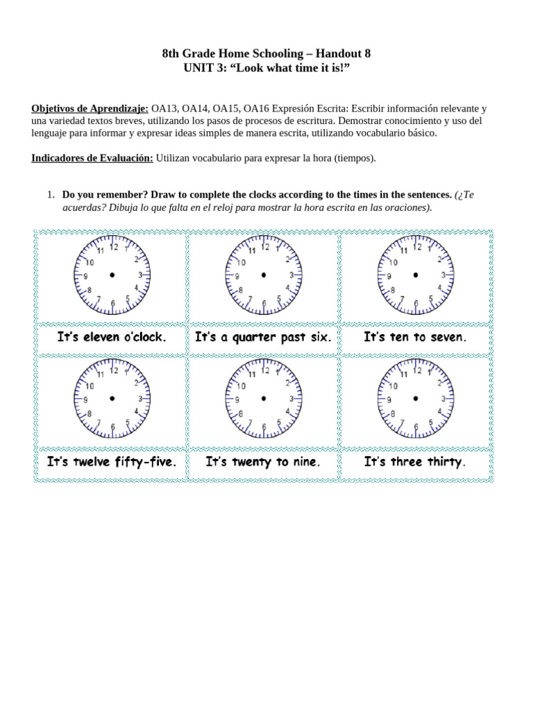 8th Grade Home Schooling8 | PDF