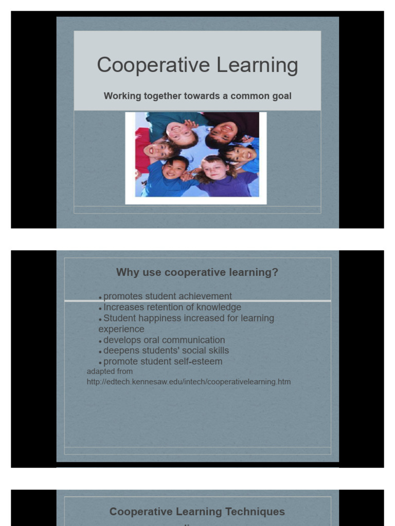 Cooperative Learning - Google Slides | PDF | Learning | Cognition