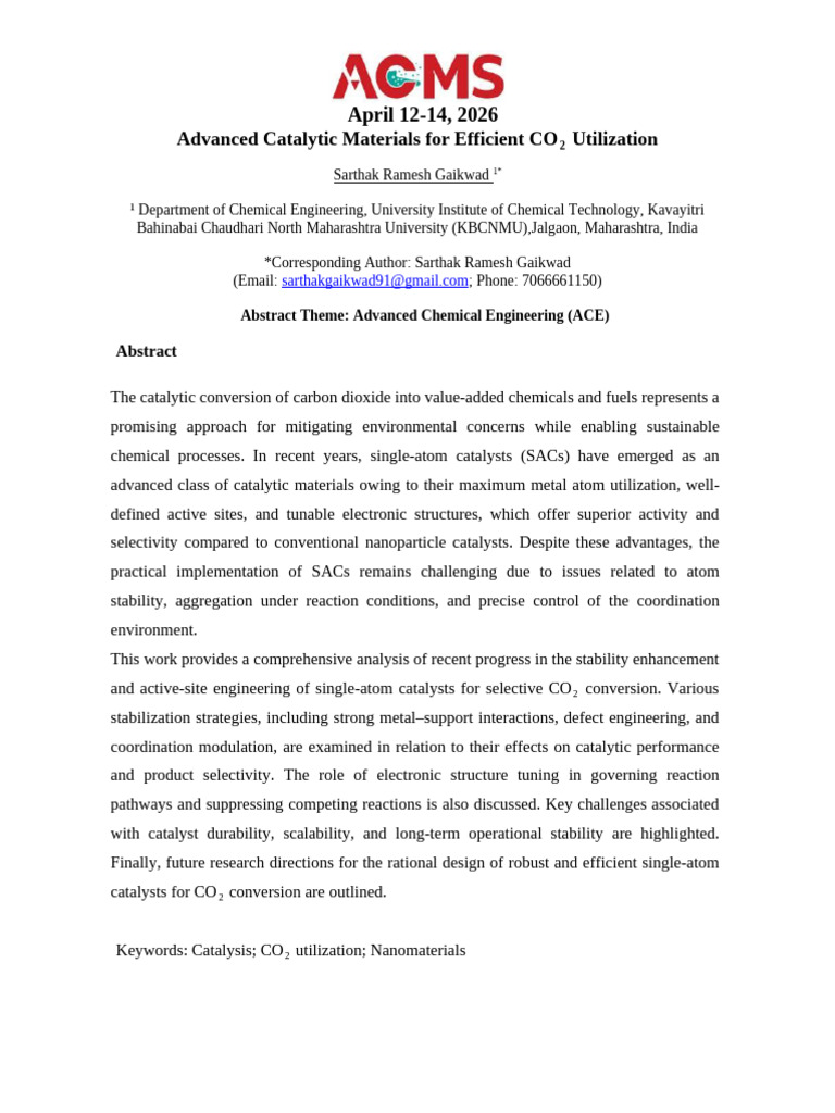 ACMS-2026 Comparative Analysis of Hydrometallurgical Processes For ...