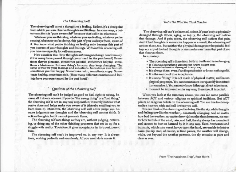 The Observing of Self | PDF