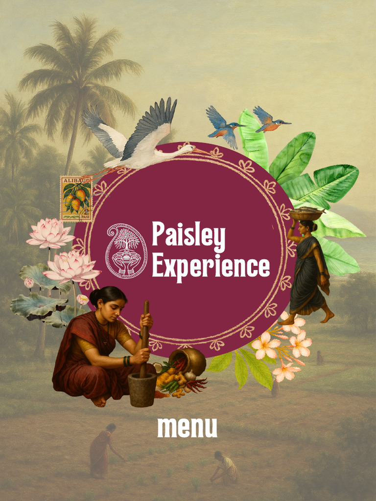 Paisley Experience Menu (New) | PDF | Curry | Food And Drink Preparation