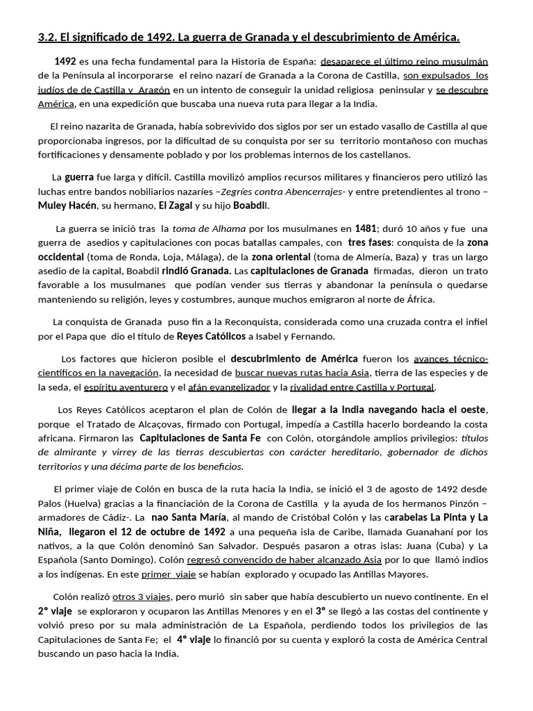 3.2. El Significado de 1492 | PDF | Cristobal colon