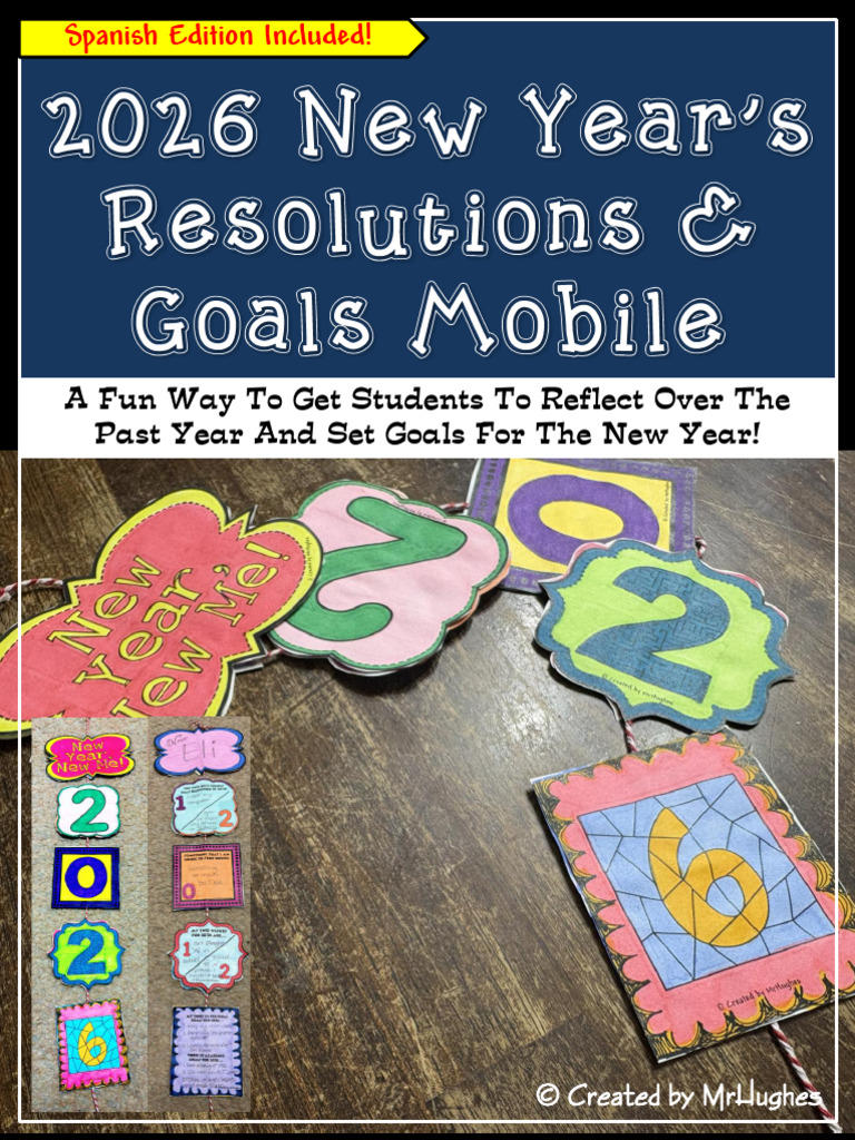 A Fun Way To Get Students To Reflect Over The Past Year and Set Goals ...