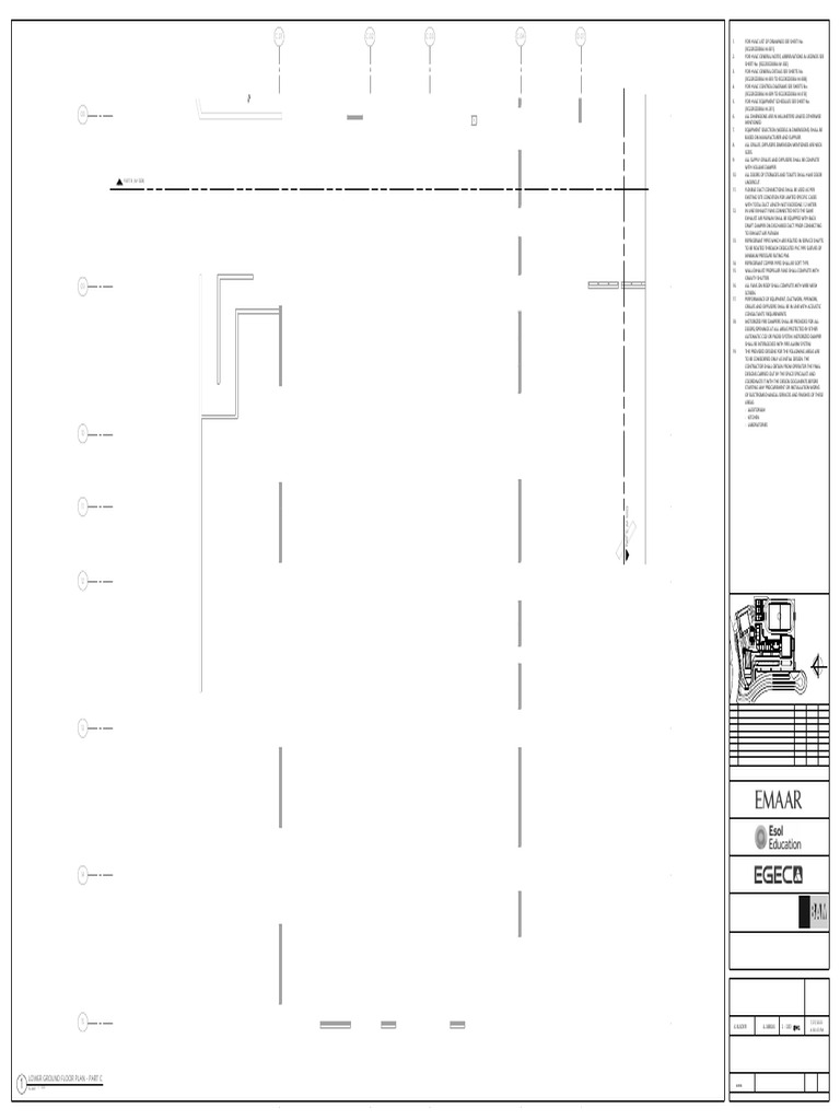 M-100c - Floor Plan - Lower Ground - Part c | PDF | Duct (Flow ...