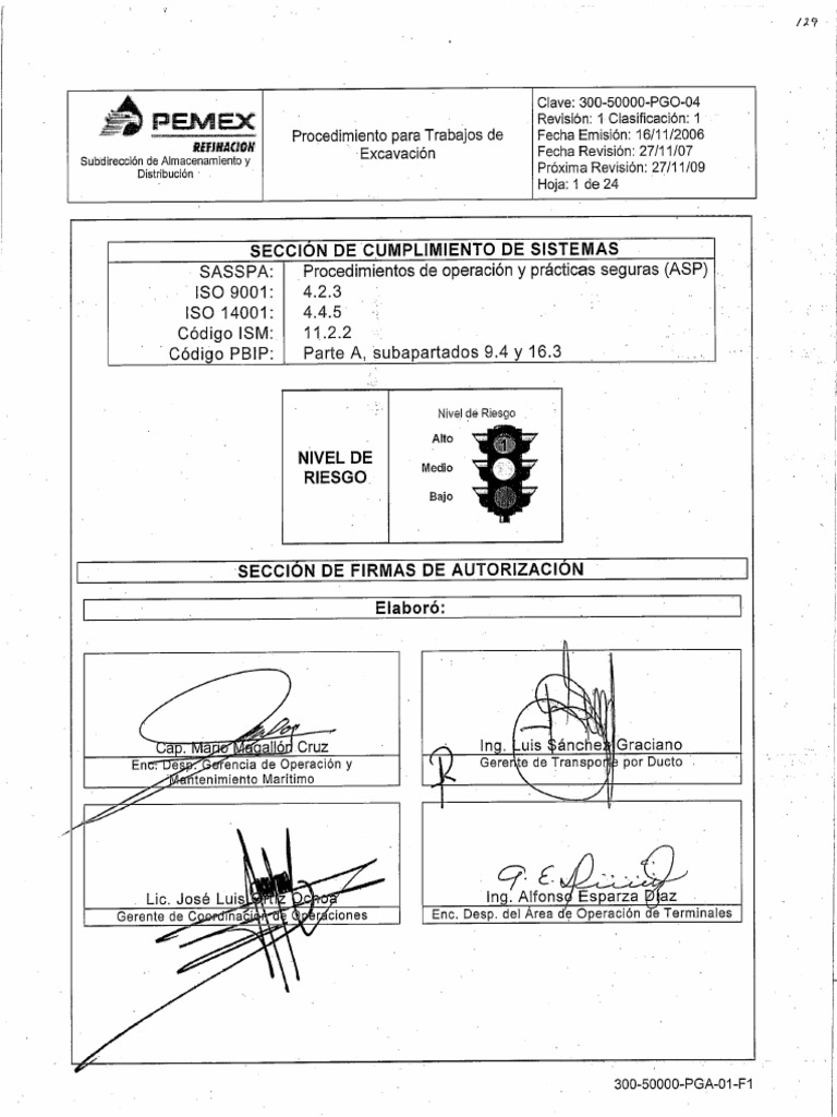 31. PEMEX. 300-50000-PGO-04.EXCAVACION | PDF